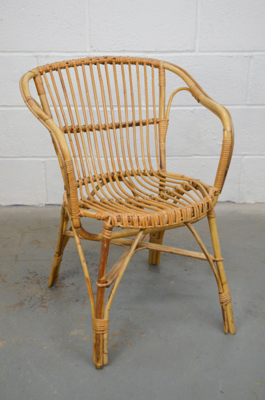 Vintage Bamboo Chairs Vintage Bamboo And Wicker Chair – The Little