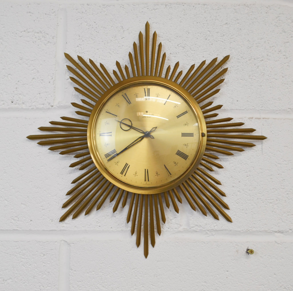 A Vintage Sunburst Wall Clock – Alt Interiors