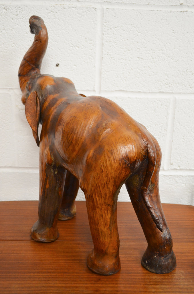Vintage Leather Elephant – Alt Interiors